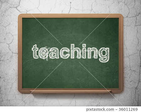 Learning concept: Teaching on chalkboard - Stock Illustration [36011269 ...