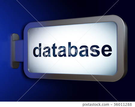 Programming concept: Database on billboard-插圖素材 [36011288] - PIXTA圖庫