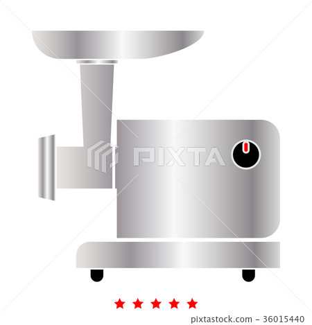 Electric meat mincer icon . Flat style - Stock Illustration [36015440] - PIXTA