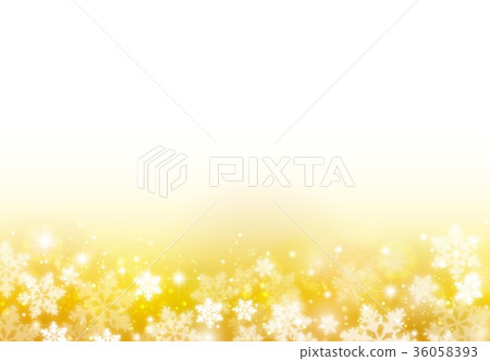 Yellow background snow - Stock Illustration [36058393] - PIXTA