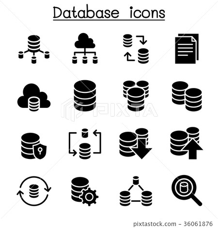 Server, Database, Sharing, Cloud computing icon - Stock Illustration ...