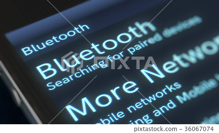 Smart phone Bluetooth Icon Illustration - Stock Illustration [36067074 ...