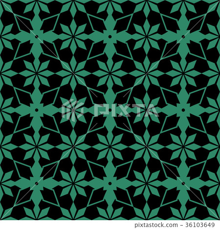 Seamless retro green pattern Background - Stock Illustration [36103649 ...