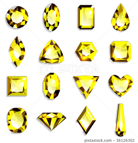 Gem yellow - Stock Illustration [36126302] - PIXTA