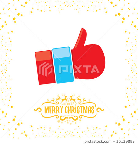 vector funky cartoon Santa Claus like hand icon - Stock Illustration ...