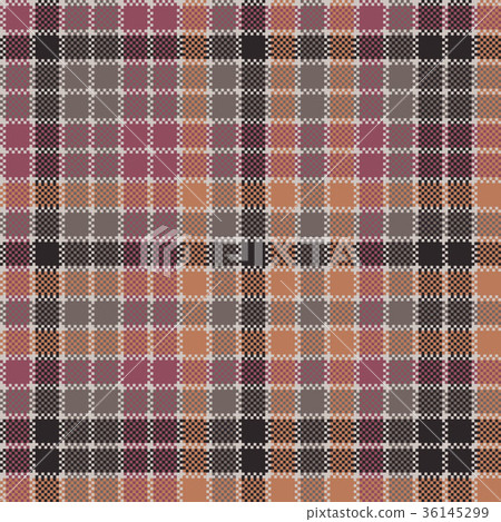 Mosaic check plaid fabric texture seamless pattern - Stock Illustration ...