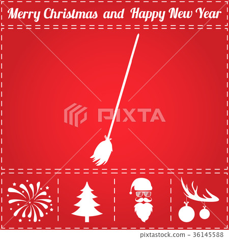 Besom Icon Vector - Stock Illustration [36145588] - PIXTA