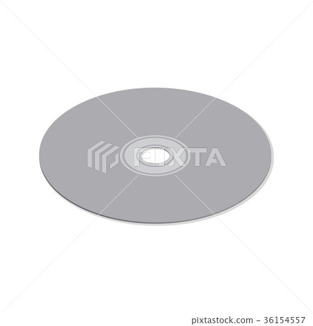 Compact disc in 3d isometric, vector illustration. - Stock Illustration ...