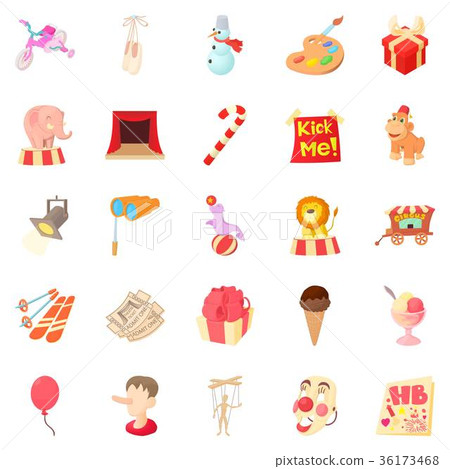 Delight icons set, cartoon style - Stock Illustration [36173468] - PIXTA