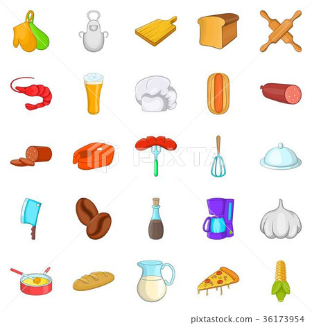 Table icons set, cartoon style - Stock Illustration [36173954] - PIXTA
