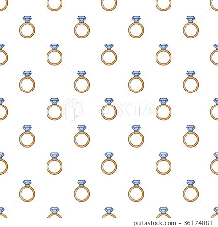 Gold ring with diamond pattern seamless - Stock Illustration [36174081 ...