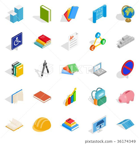 Doctrine icons set, isometric style - Stock Illustration [36174349] - PIXTA