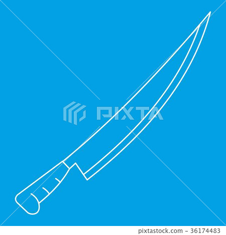 Long knife icon, outline style - Stock Illustration [36174483] - PIXTA