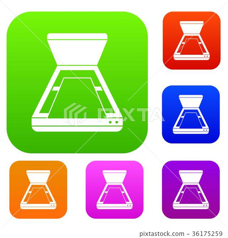 Open scanner set collection - Stock Illustration [36175259] - PIXTA