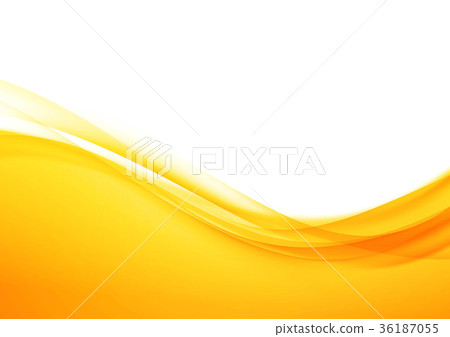 Bright orange abstract modern swoosh elegant - Stock Illustration ...