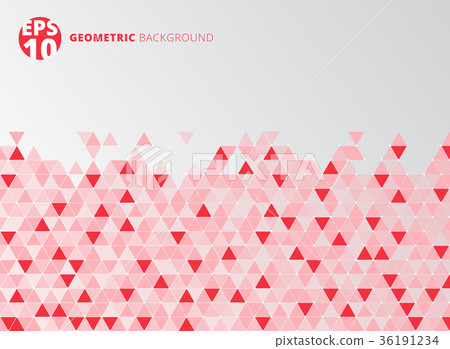 Abstract red geometric triangle structure - Stock Illustration ...