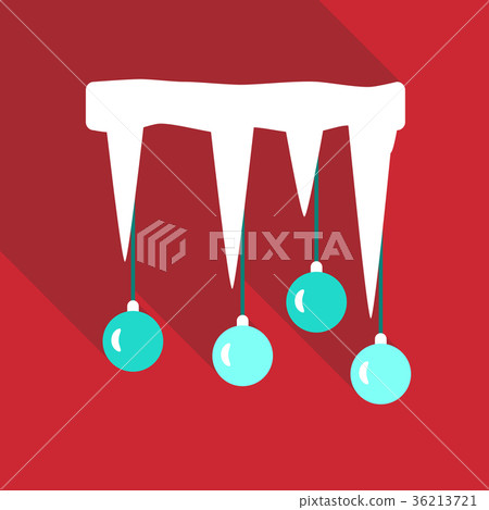 icicle christmas toy Vector illustration Christmas - Stock Illustration ...