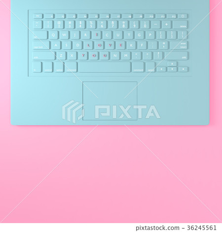 Keyboard laptop pastel color-插圖素材 [36245561] - PIXTA圖庫