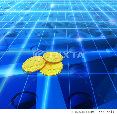 Bitcoin and Fintech Maze - Stock Illustration [36246213] - PIXTA
