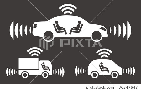 Automatic driving icon - Stock Illustration [36247648] - PIXTA