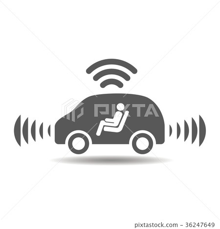 Automatic driving icon - Stock Illustration [36247649] - PIXTA