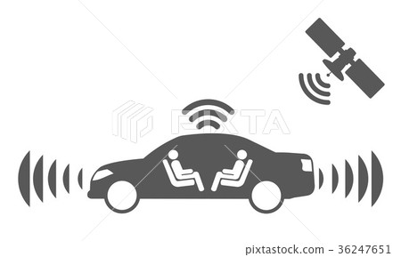 Automatic driving icon - Stock Illustration [36247651] - PIXTA