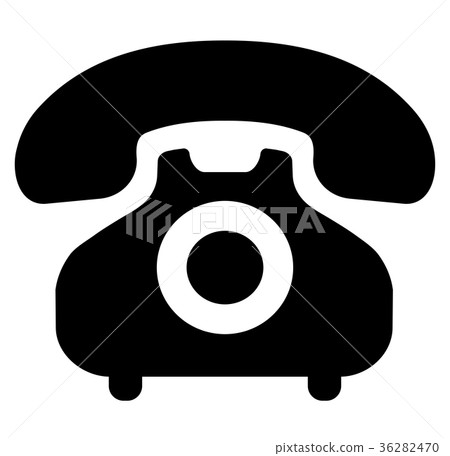 wired phone icon on white background - Stock Illustration [36282470 ...