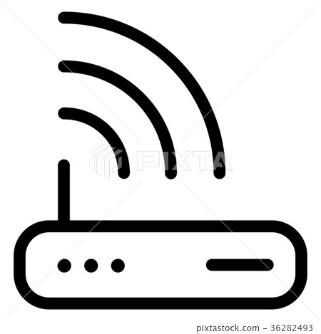 router icon on white background - Stock Illustration [36282493] - PIXTA