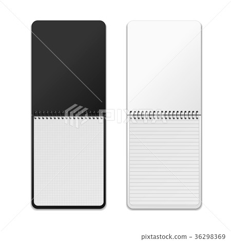 Realistic vertical spiral notebooks - Stock Illustration [36298369] - PIXTA