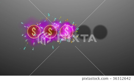 Three Dollar Symbols Illustration - Stock Illustration [36312642] - PIXTA