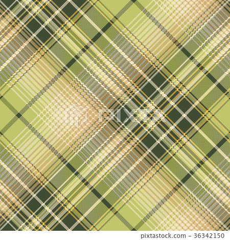 Green beige check fabric texture seamless pattern - Stock Illustration ...