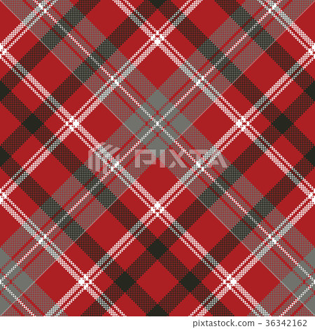 Red pixel plaid seamless pattern - Stock Illustration [36342162] - PIXTA