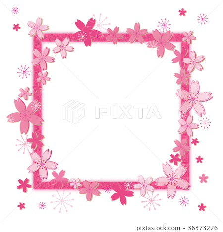 Cherry tree frame - Stock Illustration [36373226] - PIXTA