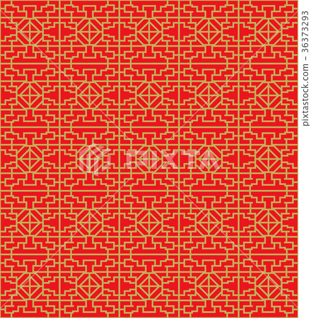Golden Chinese style seamless pattern background - Stock Illustration ...