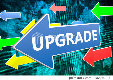 Upgrade text concept - Stock Illustration [36396005] - PIXTA