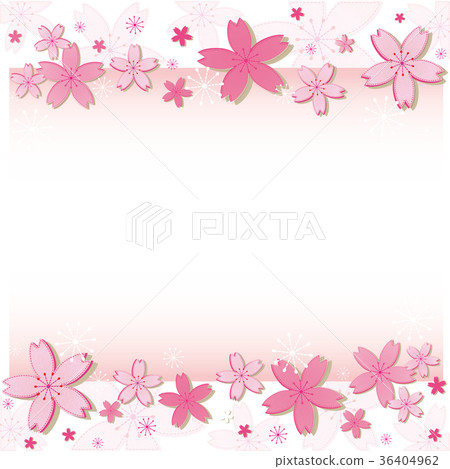 Cherry tree frame - Stock Illustration [36404962] - PIXTA