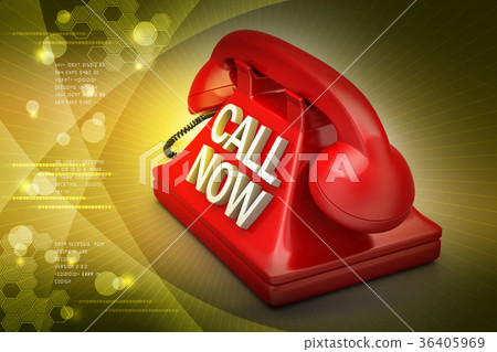 Call now concept - Stock Illustration [36405969] - PIXTA