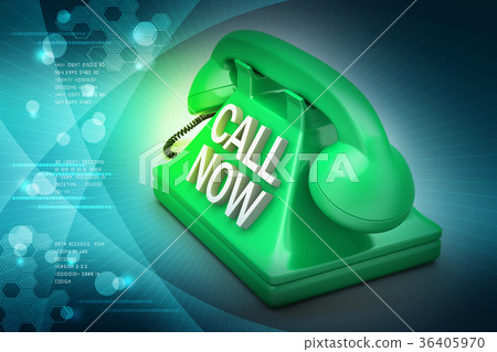 Call now concept - Stock Illustration [36405970] - PIXTA