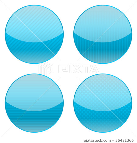 Blue round icons-插圖素材 [36451366] - PIXTA圖庫