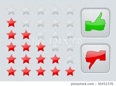 Rating bar. Thumbs UP or Thumbs Down buttons - Stock Illustration ...