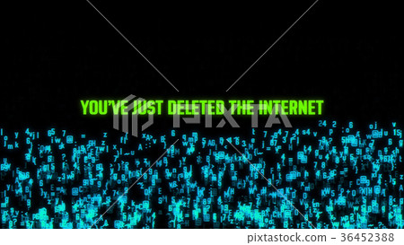 You Have Just Deleted The Internet Concept - Stock Illustration ...