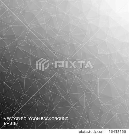 Vector polygon background. Low-poly black - Stock Illustration ...