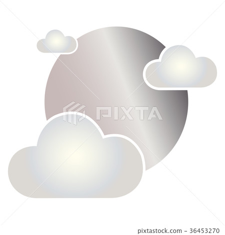 Abstract moon shape - Stock Illustration [36453270] - PIXTA