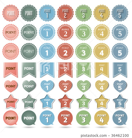 Point icon set 2 - Stock Illustration [36462100] - PIXTA