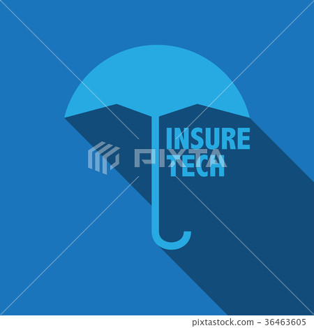Symbol InsureTech - Insurance Technology Startup - Stock Illustration ...