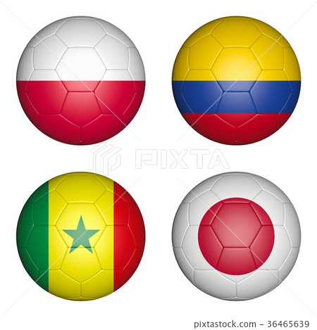 balls with flags - Stock Illustration [36465639] - PIXTA