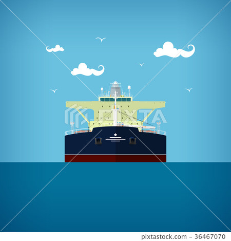 Tanker , front view of a tanker - Stock Illustration [36467070] - PIXTA
