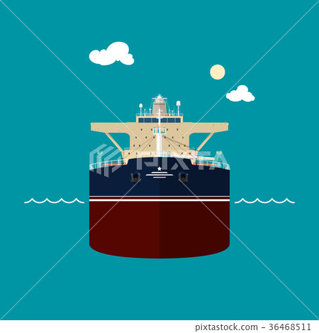 Tanker , front view of a tanker - Stock Illustration [36468511] - PIXTA