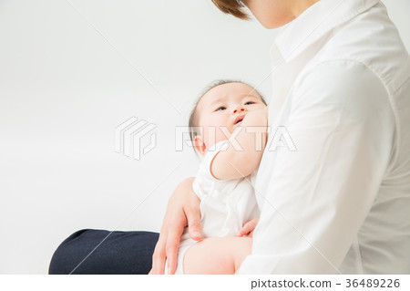 Baby being hugged - Stock Photo [36489226] - PIXTA