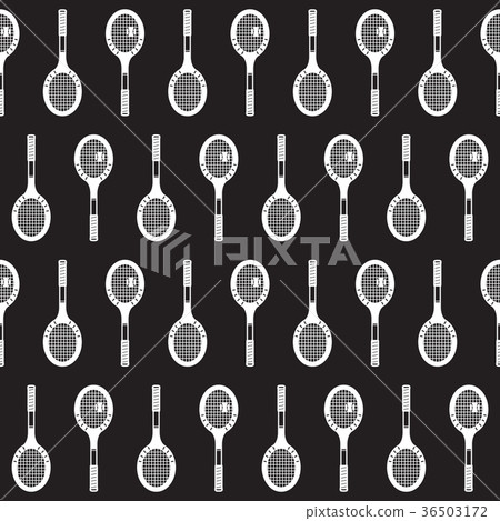 Tennis racket vector seamless pattern wallpaper - Stock Illustration ...